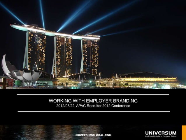 APAC Recruiter 2012: Rachele Ferri On Employer Branding | PPT