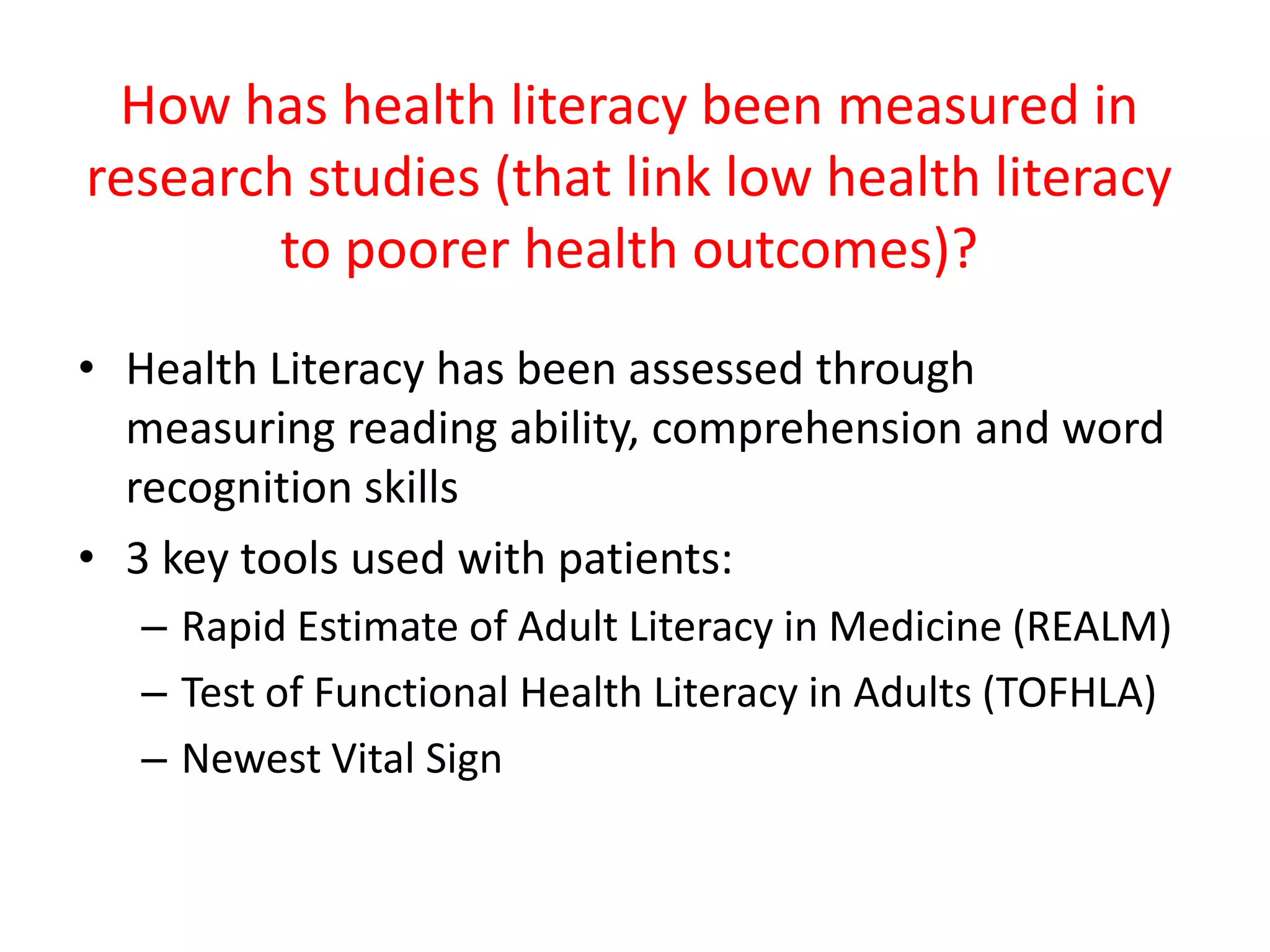 The Health Literacy Questionnaire (HLQ): A new approach to measuring ...