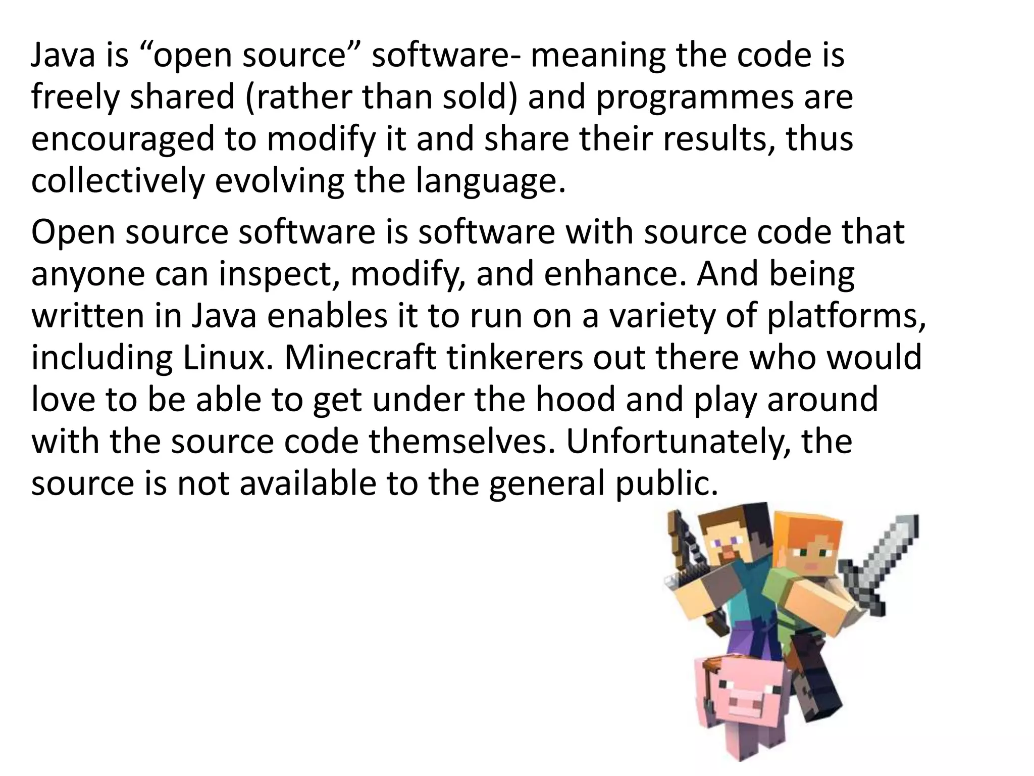 Rachel's group minecraft technology | PPT