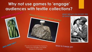 'The Game of Fashion: Textiles & Gaming.' | PPTX