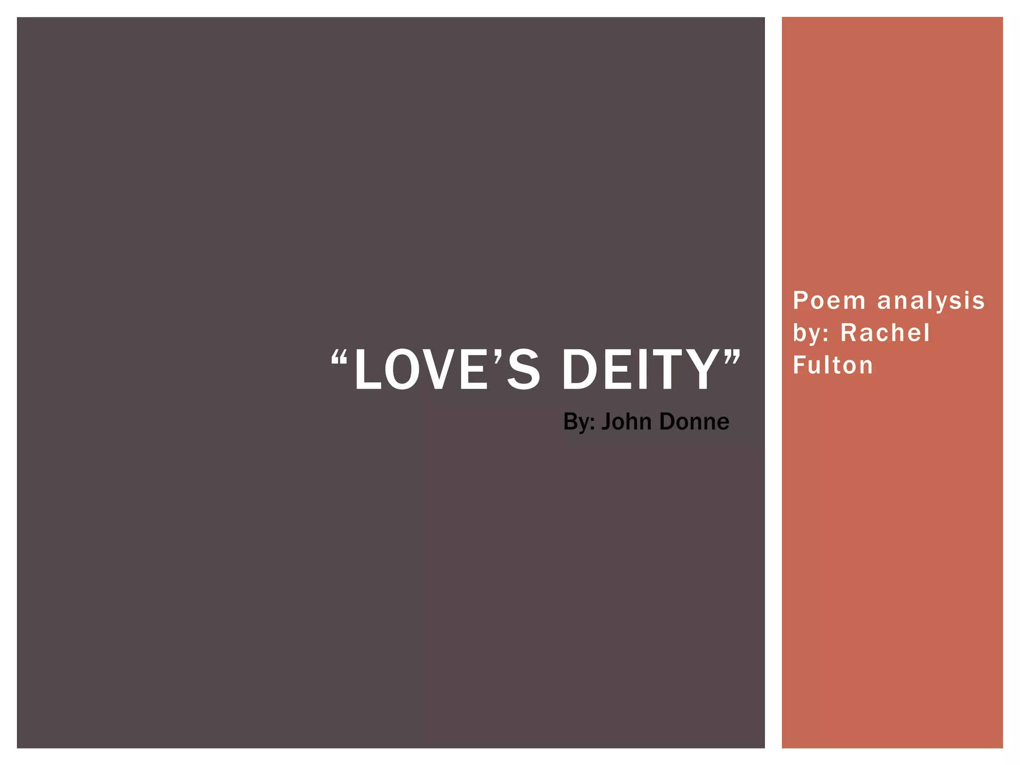 Rachel's Poetry Analysis Project | PPT