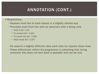 Rachel's Final Poetry Analysis | PPT