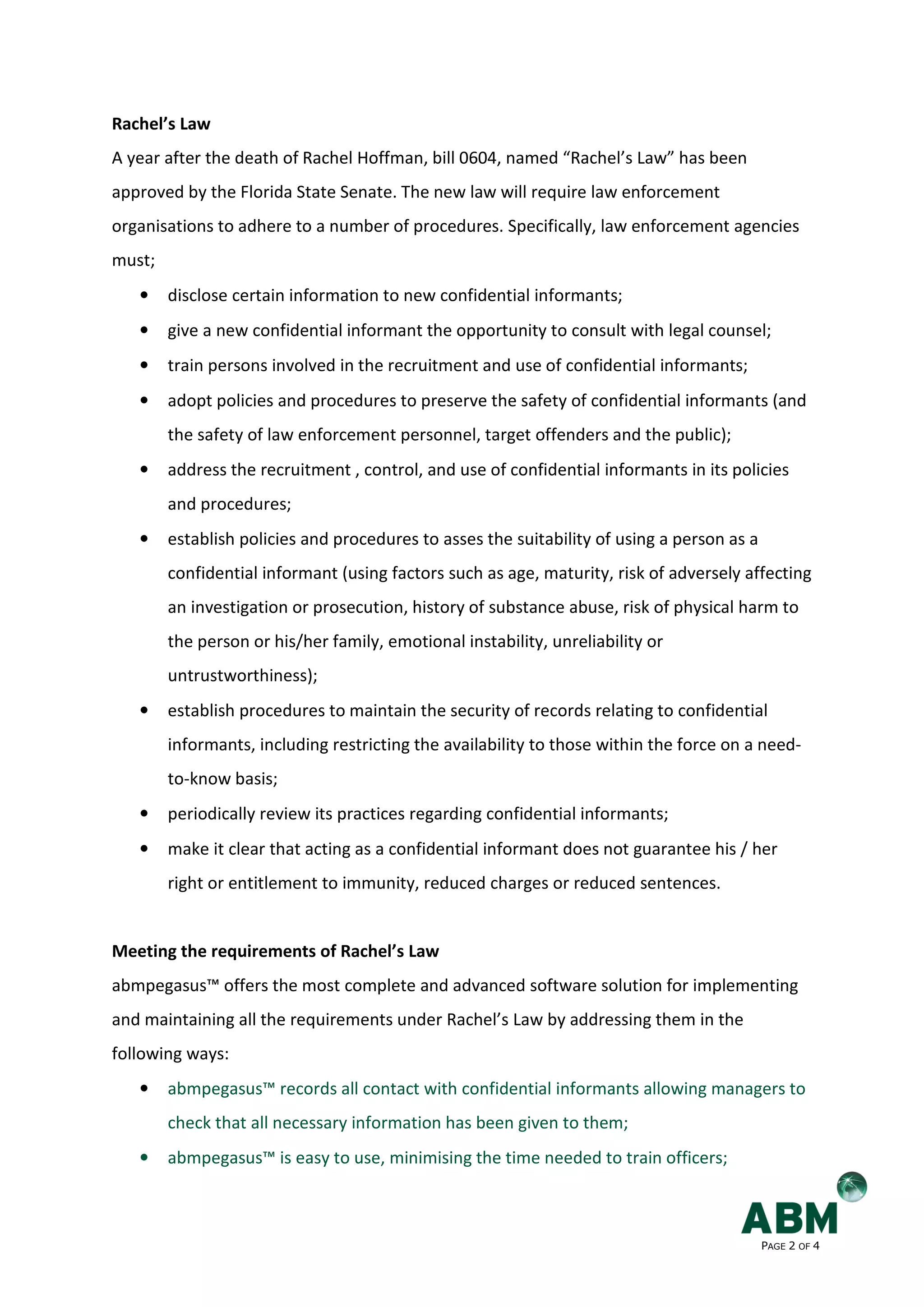 Rachels Law Abmpegasus | PDF | Crime & Harmful Acts to Individuals ...