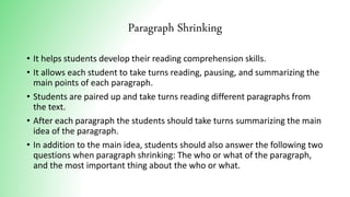 Rachel sparks ca 1_flip chart_reading strategies | PPTX