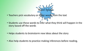 Rachel sparks ca 1_flip chart_reading strategies | PPTX