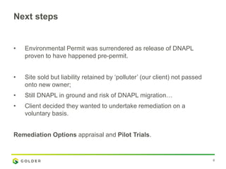 Remediation of DNAPL in fractured bedrock | PPT