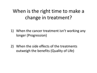 Making A New Treatment Decision | PPTX