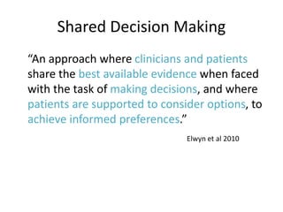 Making A New Treatment Decision | PPTX