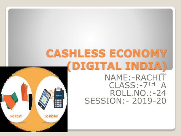 Indian cashless transaction ppt | PPTX