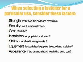 Cold Forged Fasteners | PPTX