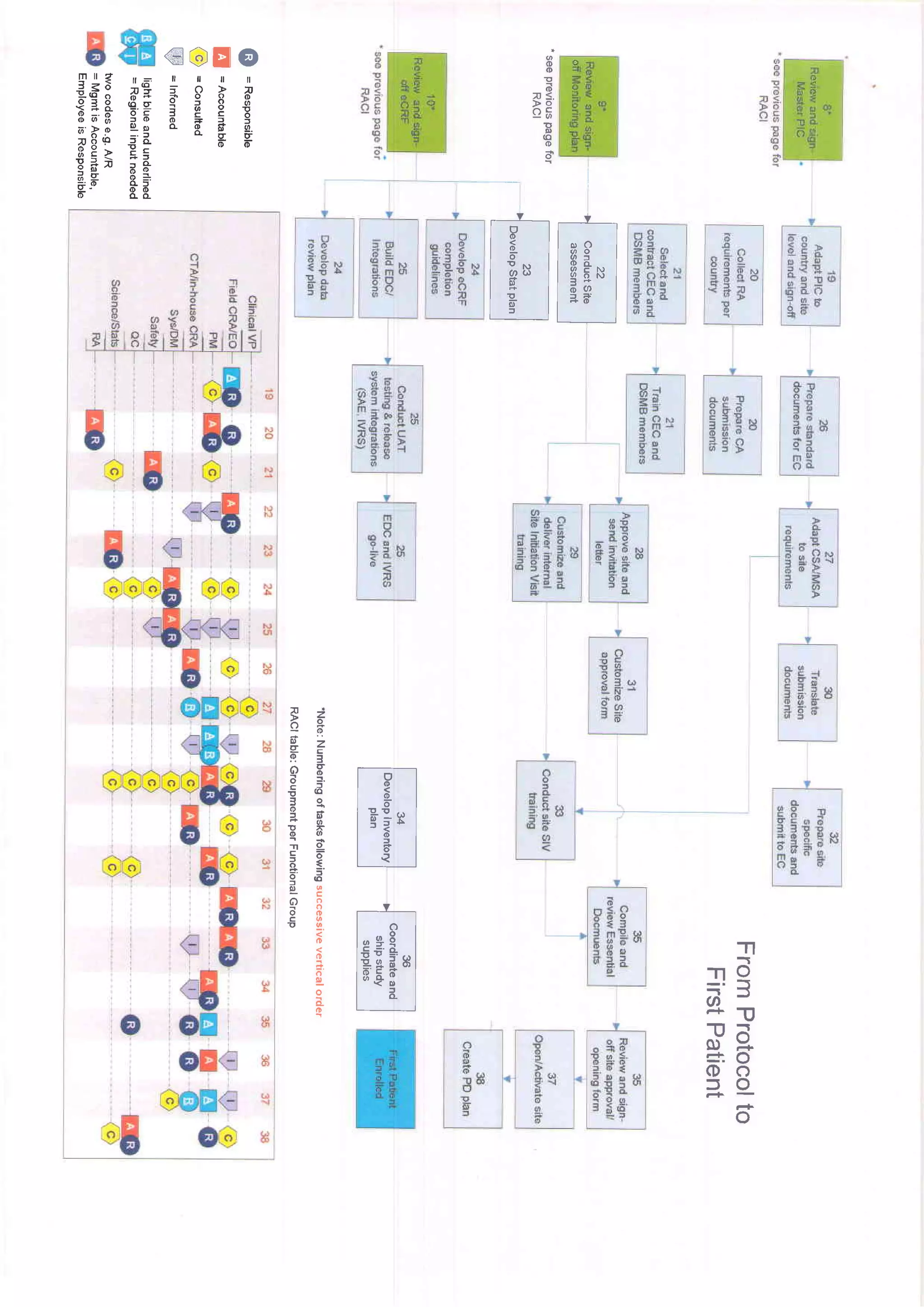 RACI Matrix for Clinical Operation | PDF
