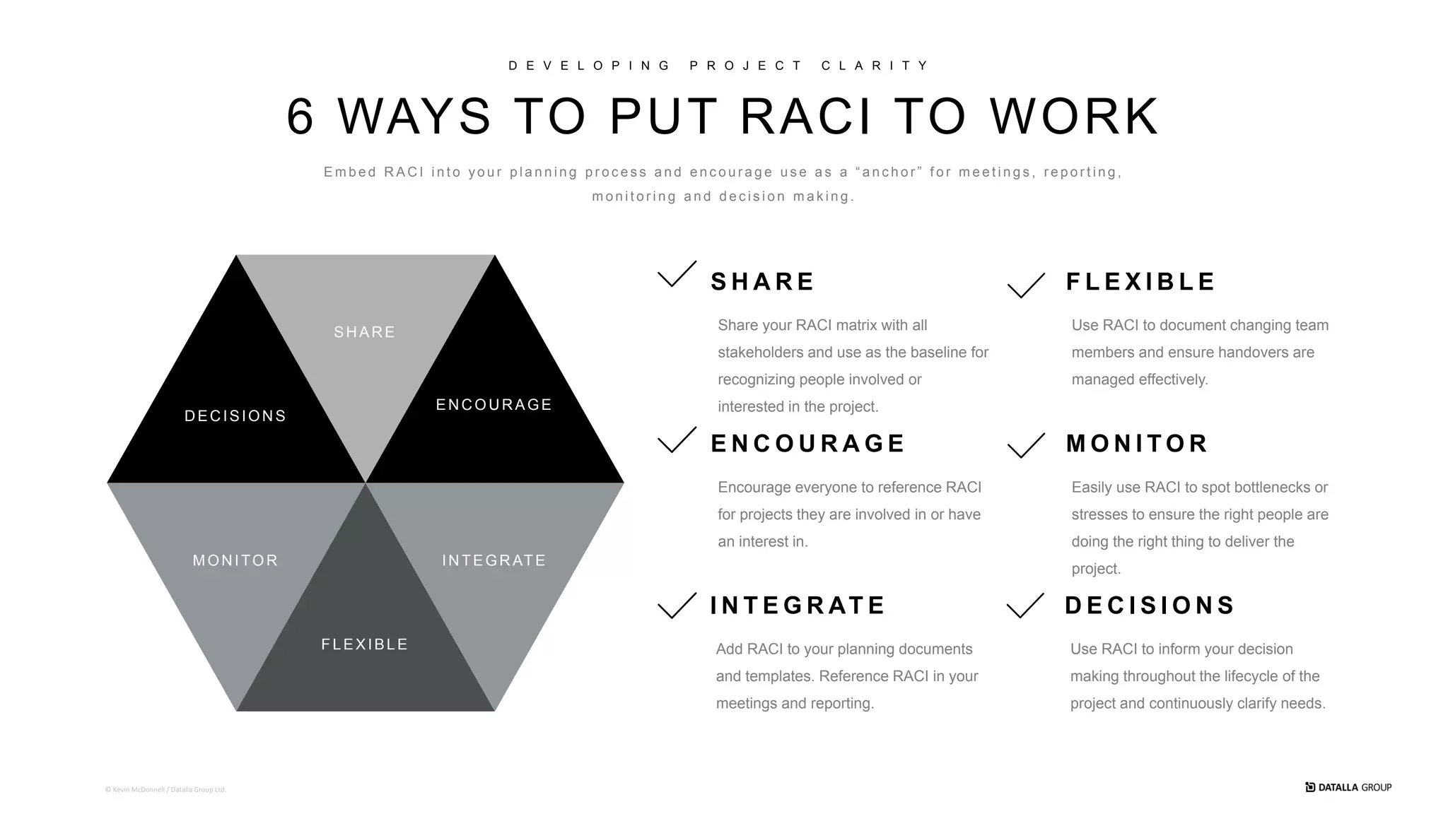 Developing Project Clarity with a simple RACI Framework | PPTX