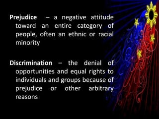Racial and Ethical Discrimination | PPTX