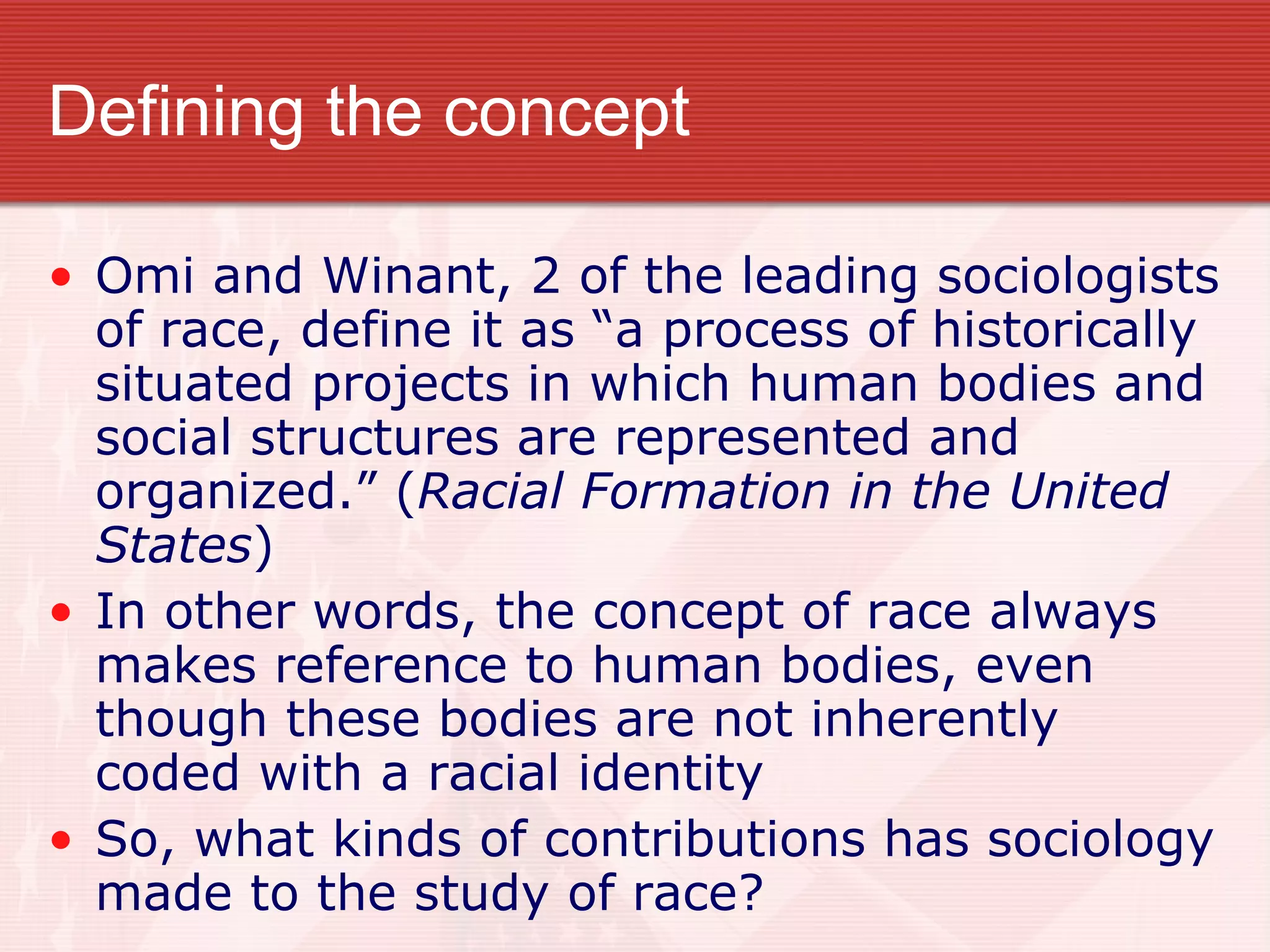 Racial Conflict Theory | PPT