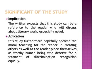 Racial Discrimination | PPTX | Fiction | Books and Literature