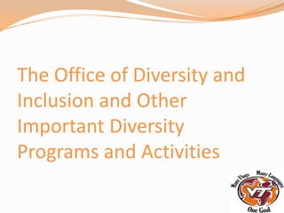 Racial Diversity at Virginia Tech | PPTX