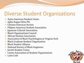 Racial Diversity at Virginia Tech | PPTX