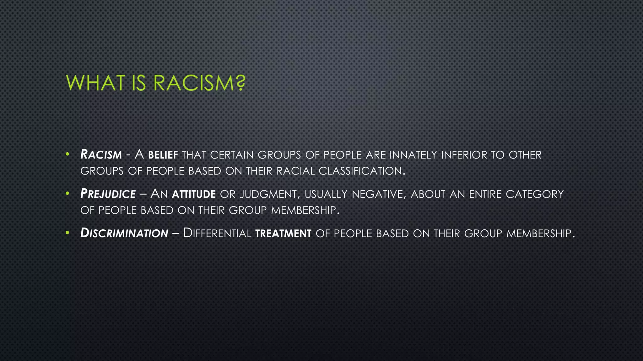 Racial inequality presentation | PPTX