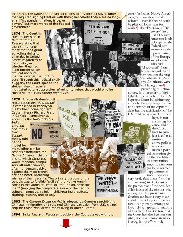 A Timeline of the Racialization of United States | PDF