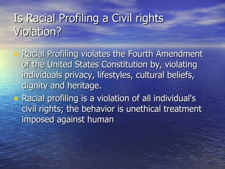 Racial profiling22 | PPT | Medical Health