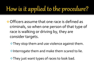 Racial profiling presentation | PPTX