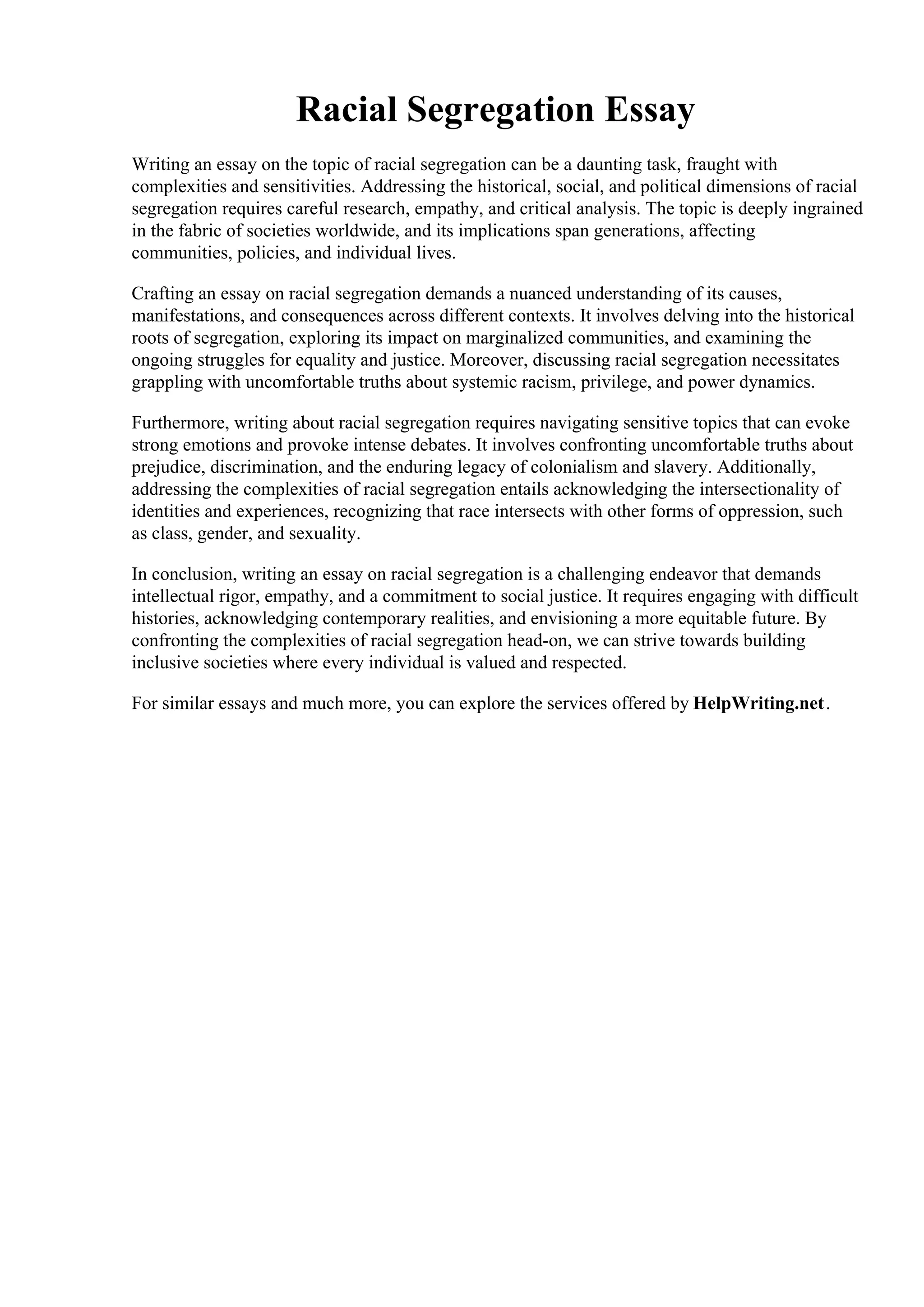 Racial Segregation Essay.pdf