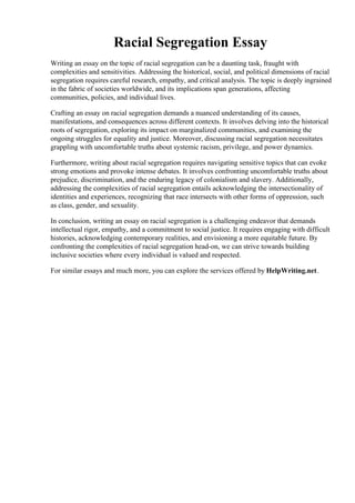 Racial Segregation Essay.pdf