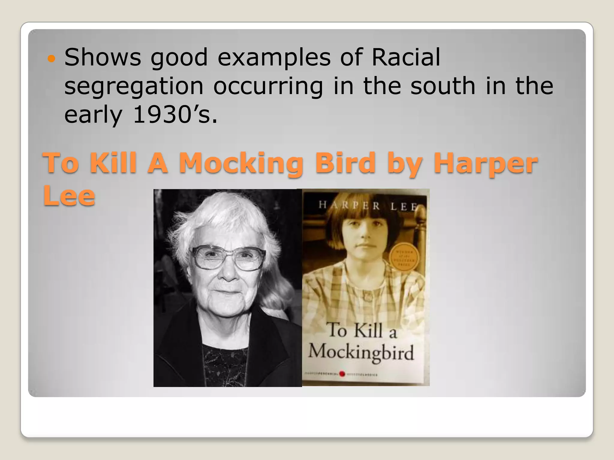 Racial Segregation | PPTX