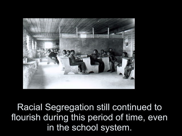 Racial Segregation In The 1930's and Racial Tension Today | PPT | Free ...