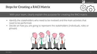 How RACI Matrix Streamlines Stakeholder Engagement | PDF