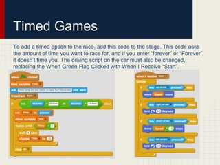 Scratch Programming Racing Game Tutorial | PDF
