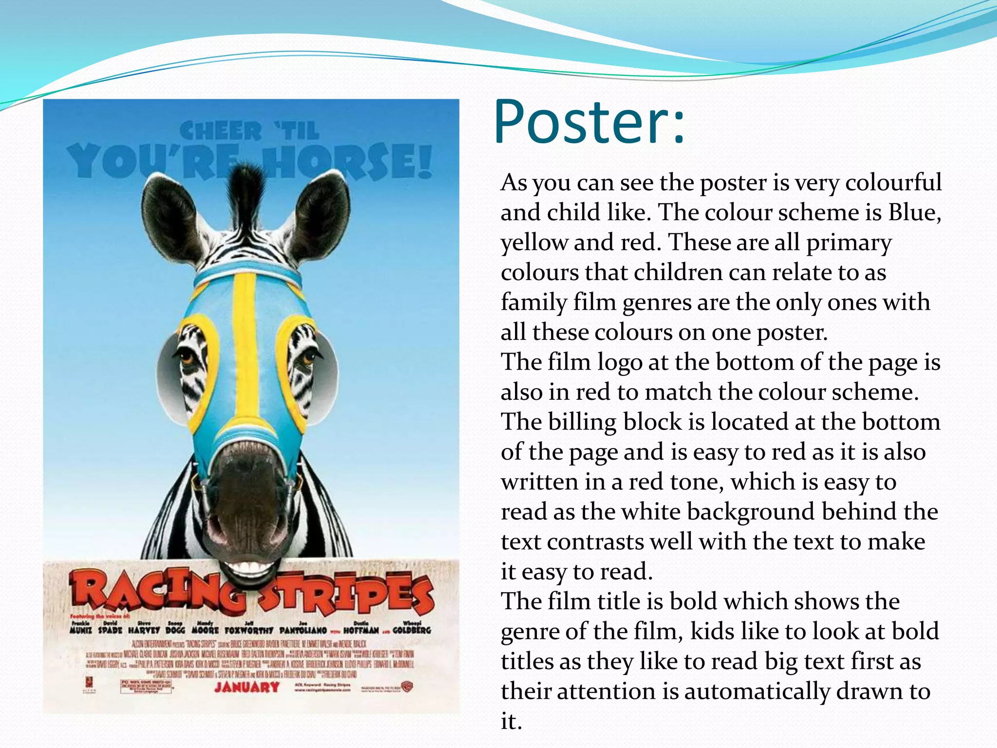Racing stripes film poster | PPTX