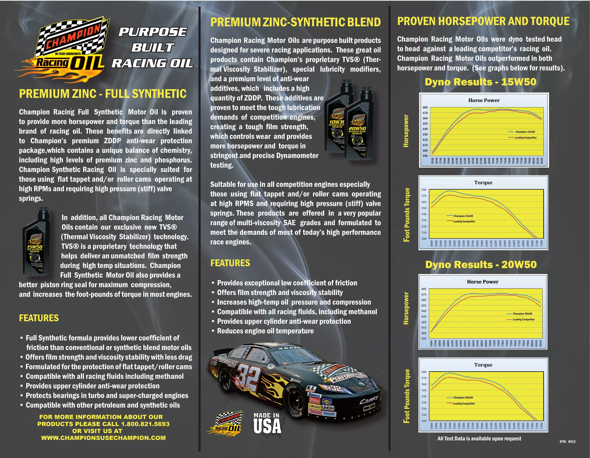 Champion Racing Oil Brochure | PDF