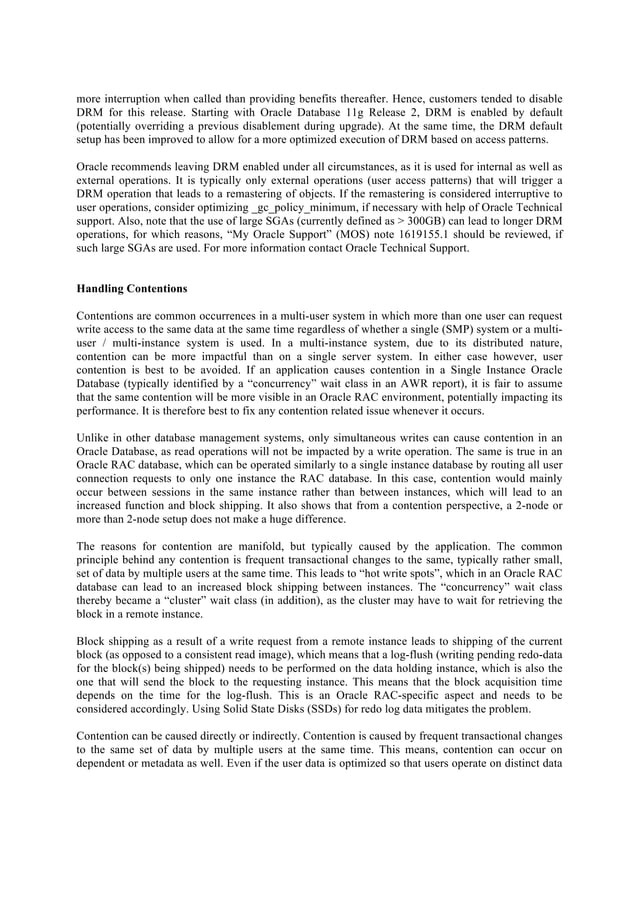 Paper: Oracle RAC Internals - The Cache Fusion Edition | PDF | Databases | Computer Software and ...