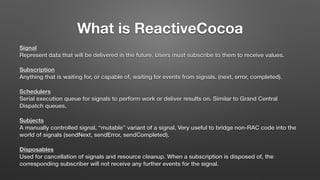 Intro to ReactiveCocoa | PPT