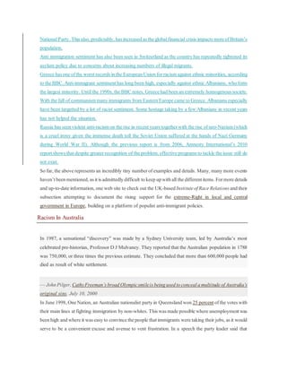 Racism | PDF