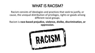 HISTORY YEAR 9 - RACISM | PPTX
