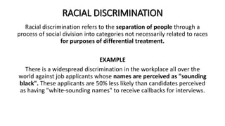 HISTORY YEAR 9 - RACISM | PPTX