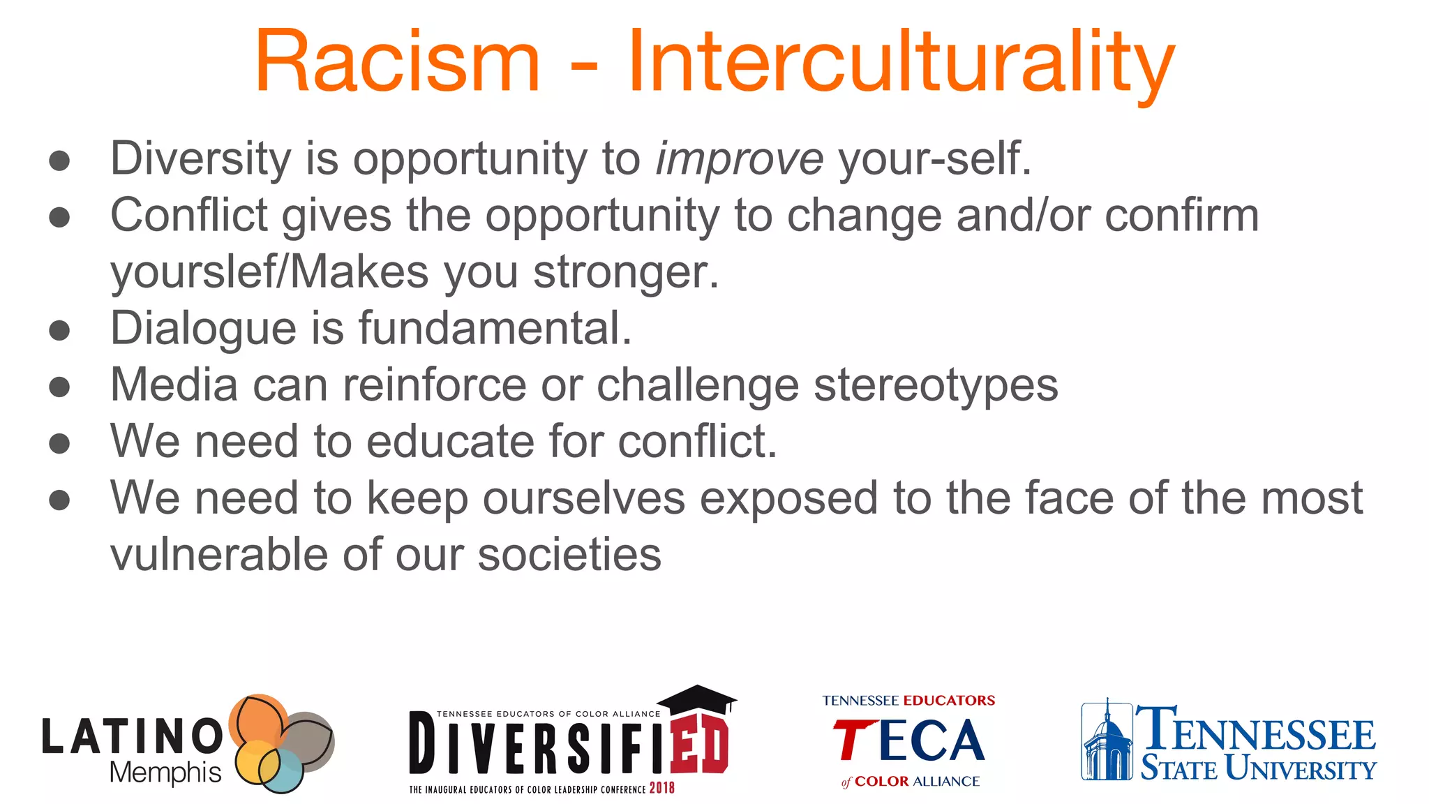 Moving from racism to intercultural dialogue | PDF