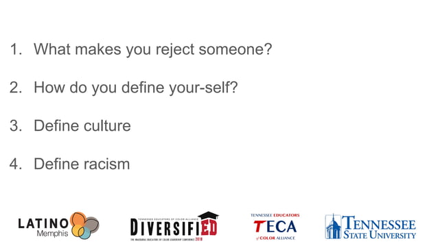 Moving from racism to intercultural dialogue | PPT