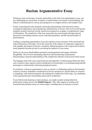 Racism Argumentative Essay.pdf