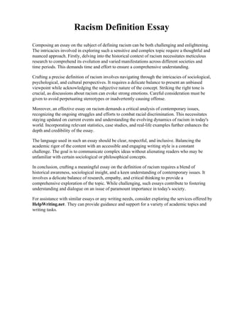 Racism Definition Essay.pdf