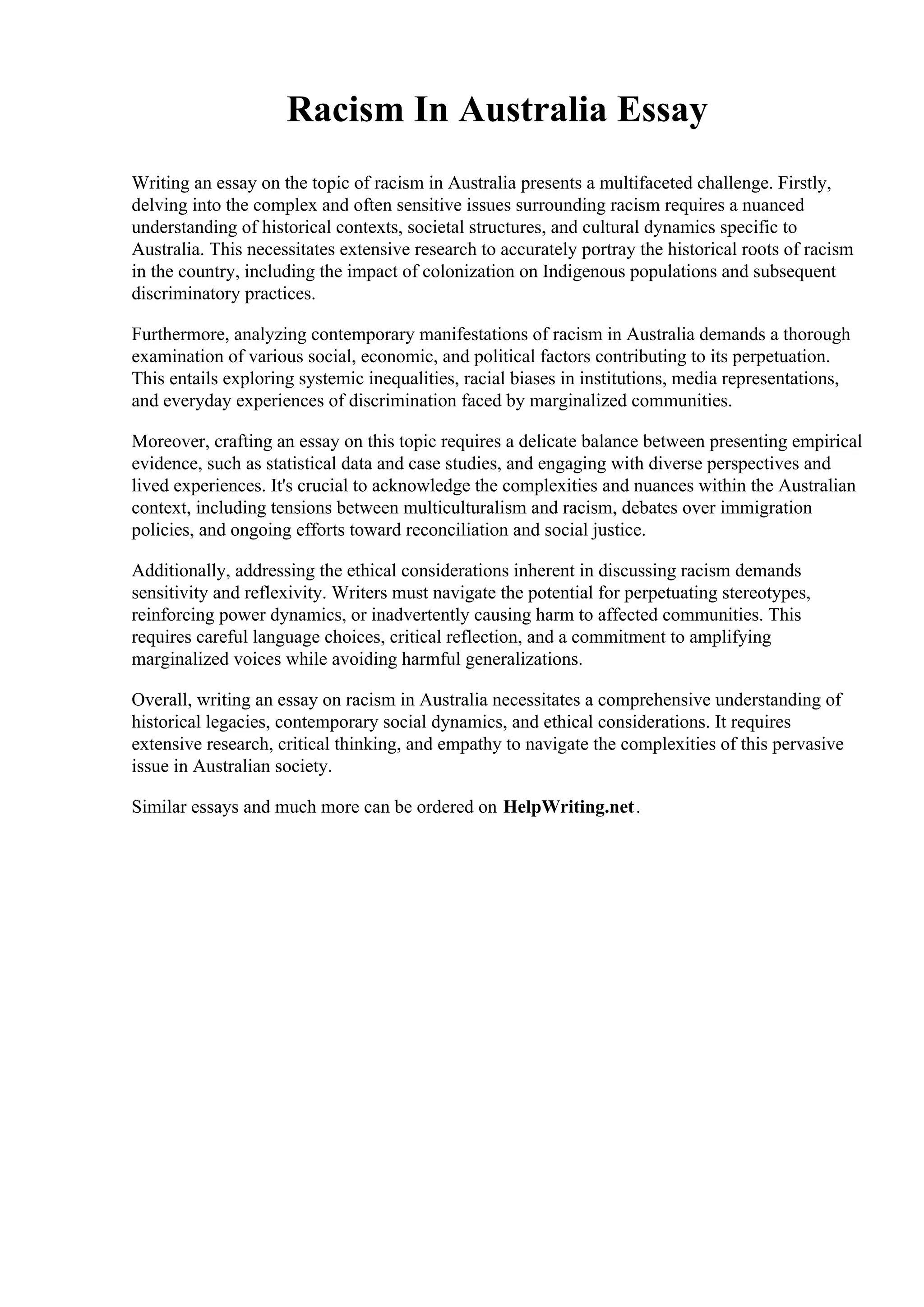 Racism In Australia Essay.pdf