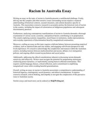 Racism In Australia Essay.pdf