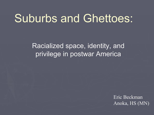 Racial Segregation in Urban America, post-WWII America | PDF | Debated ...