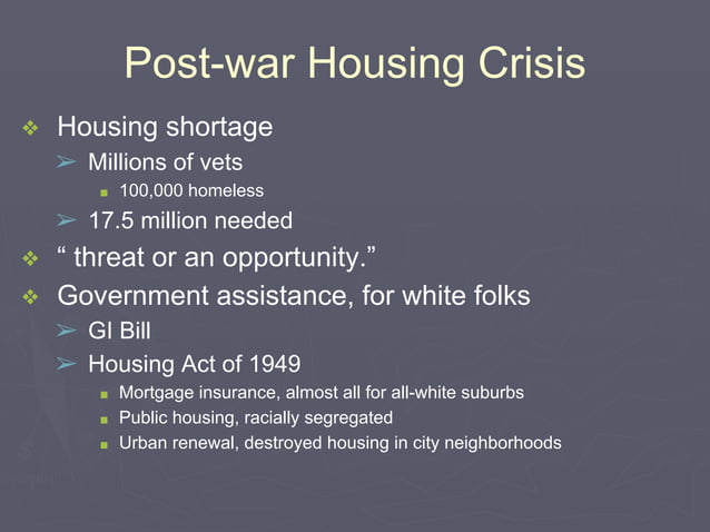 Racial Segregation in Urban America, post-WWII America | PDF | Debated ...