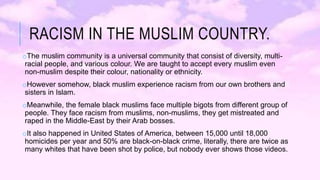 Racism in islam | PPT
