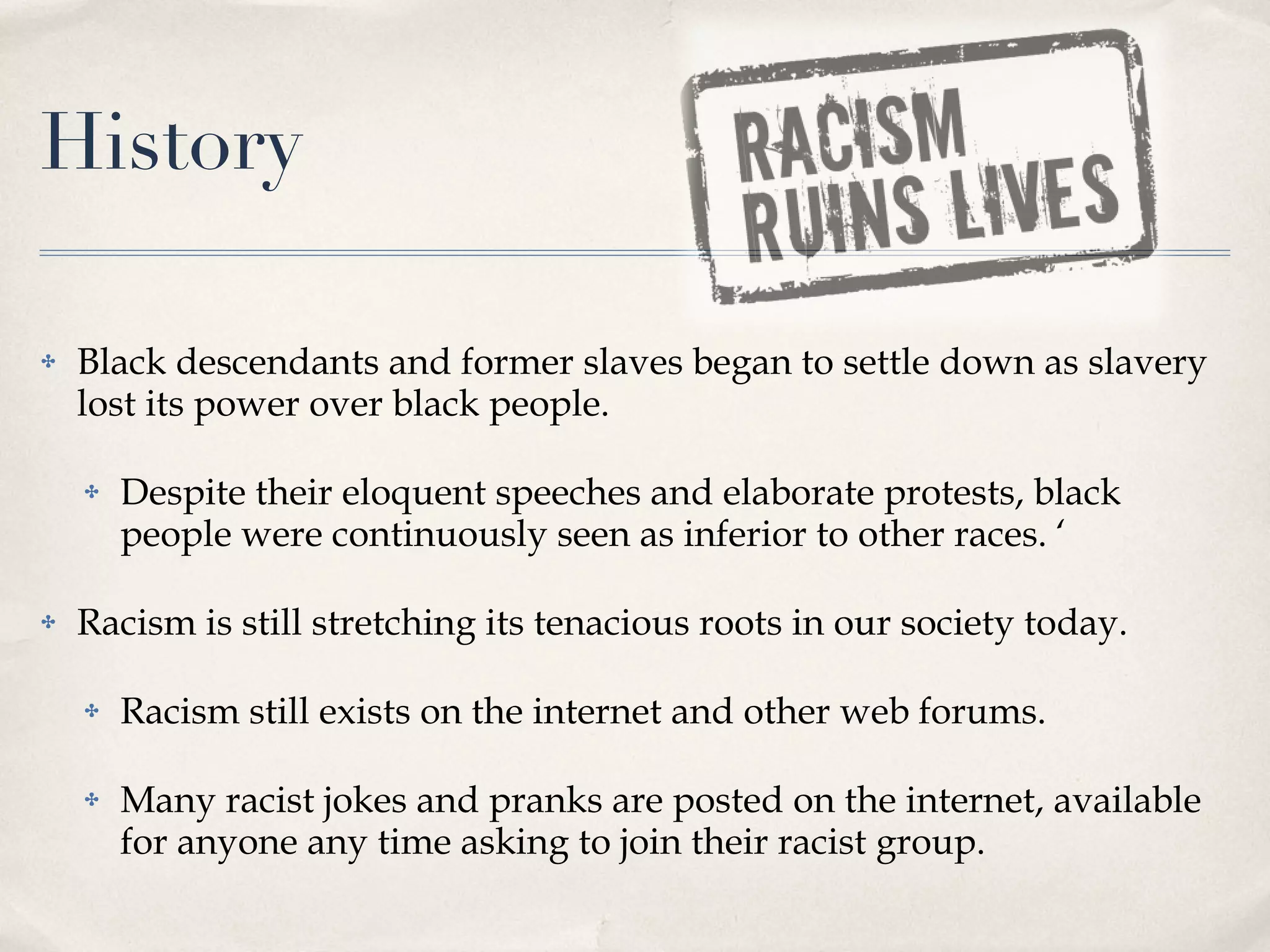 Racism Presentation | PPT