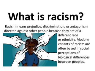 Racism (sociology) - Anshika Gautam | PPT