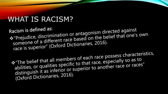 Racism today holding us back from moving forward power point | PPT